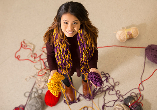 An Admirable Yarn: MBA Student Weaves 55 Scarves in Two Weeks for the ...