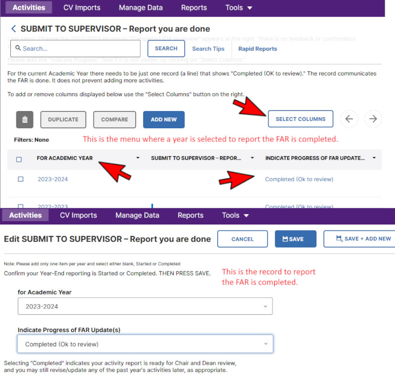 Faculty Activity Report System - FAR | University at Albany