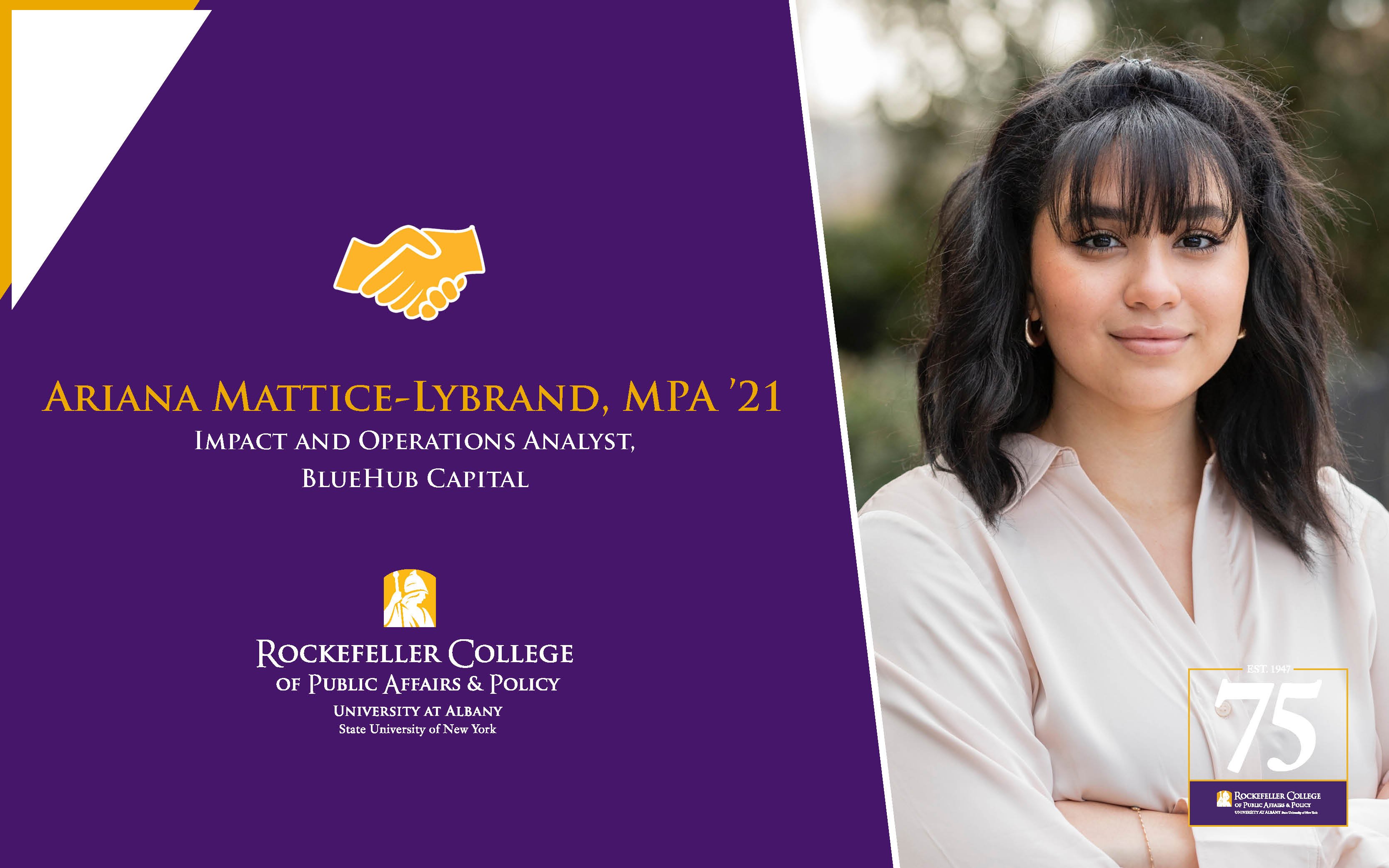 Rock Your Career: Ariana Mattice-Lybrand, MPA ’21 | University at Albany