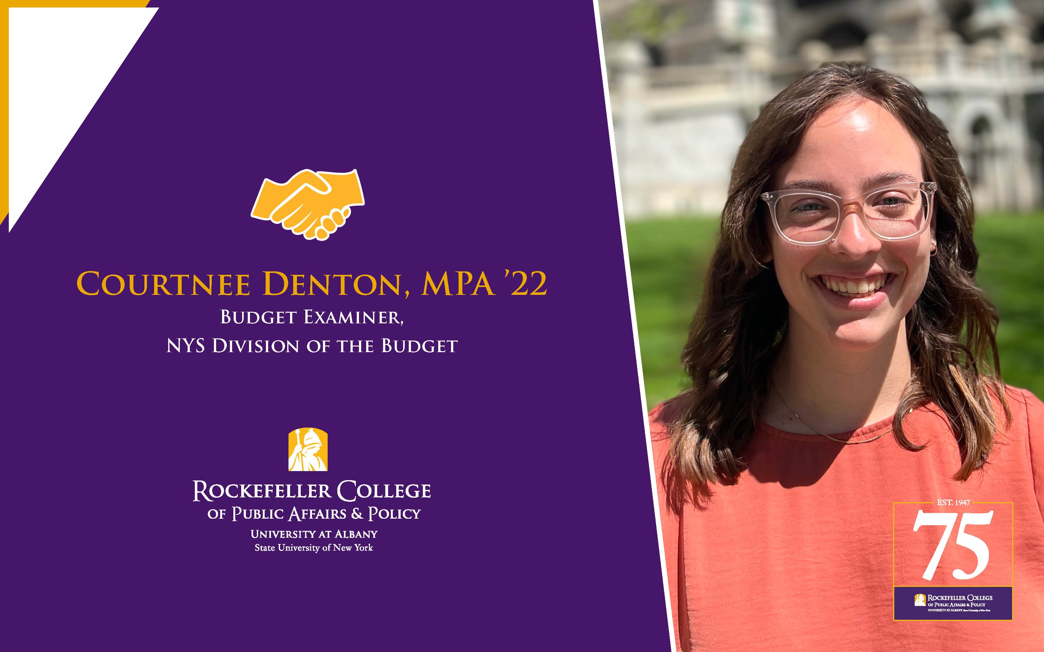 Rock Your Career: Courtnee Denton, MPA ’22 | University at Albany