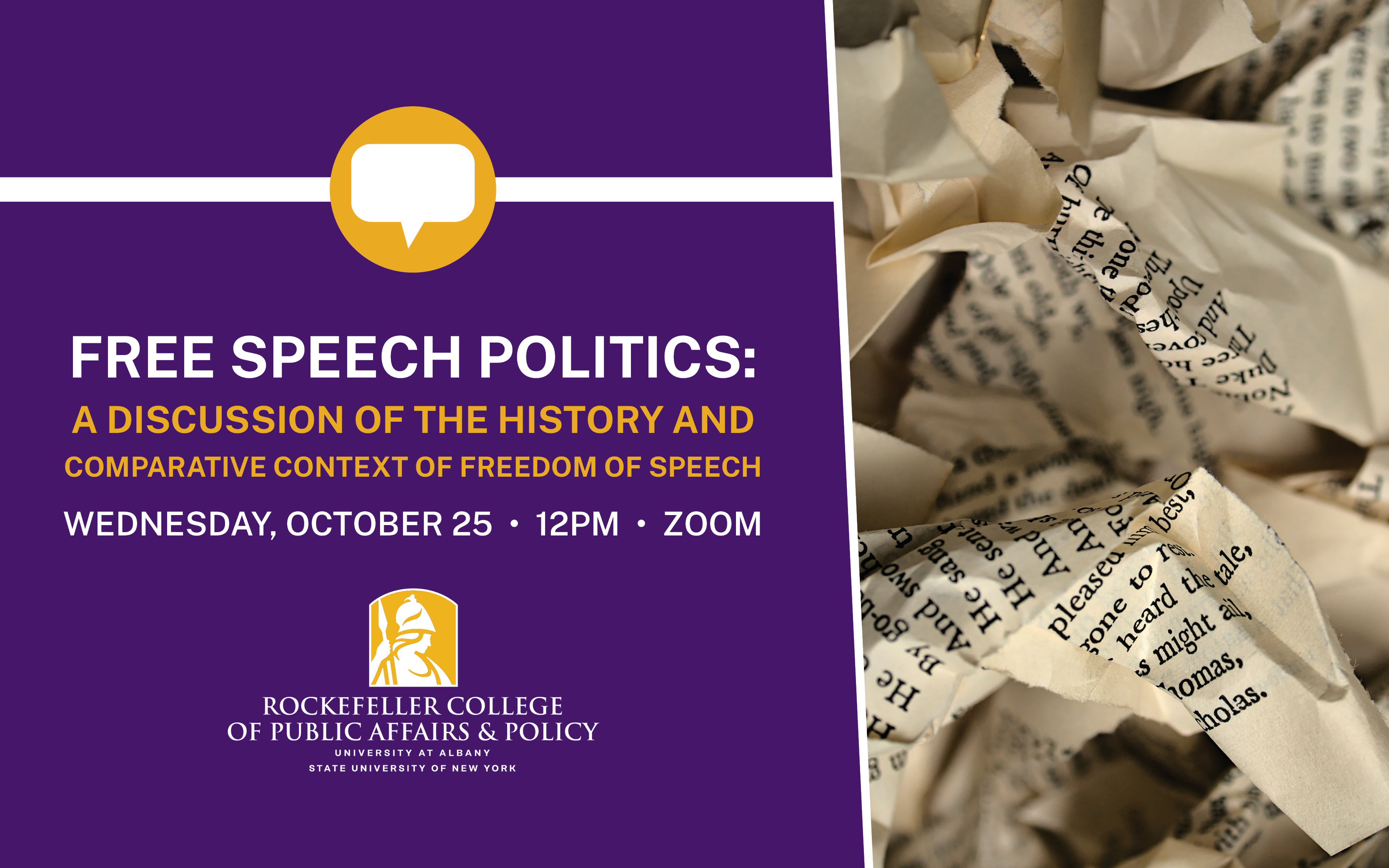 Free Speech Politics Lunch & Learn | University at Albany