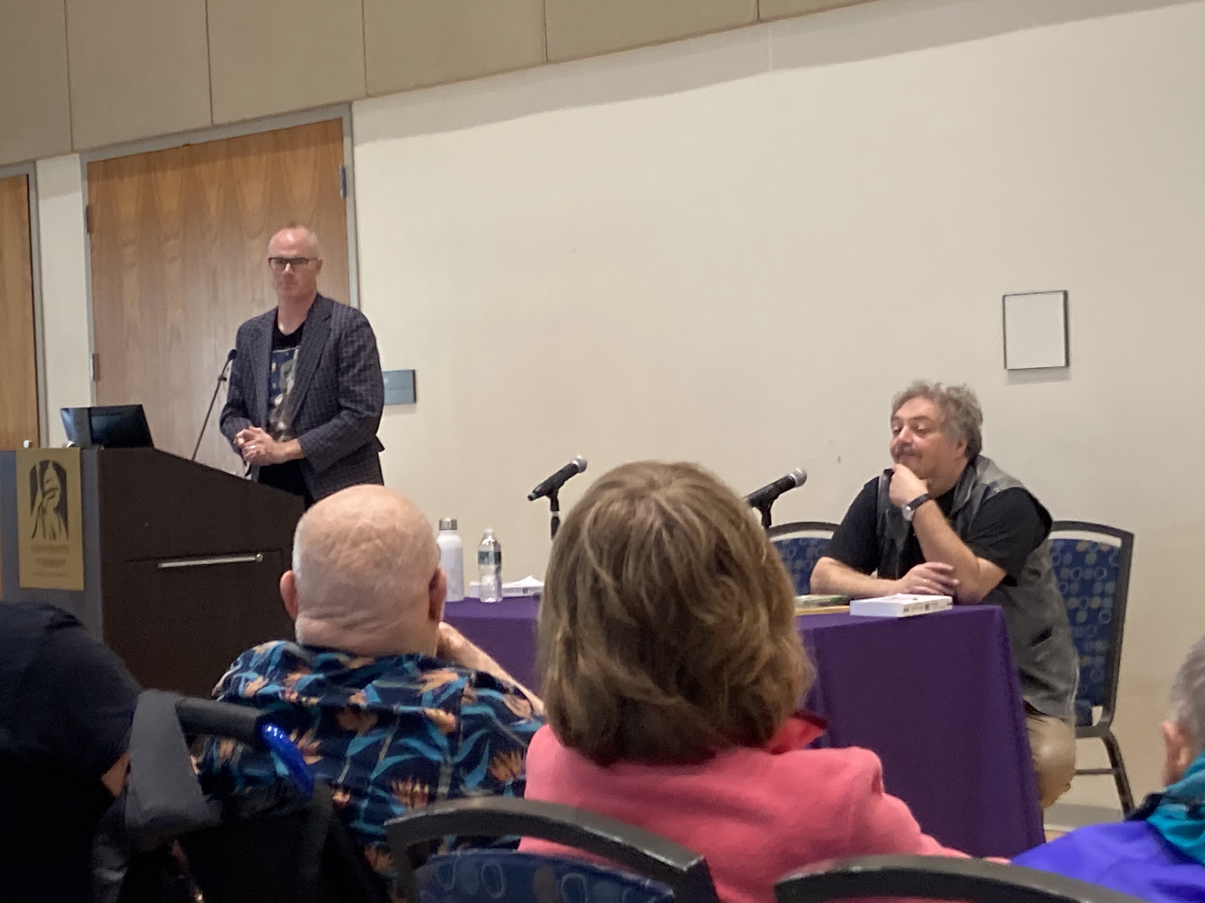 Russian author Dmitry Bykov and UAlbany's Ian Singleton present their ...