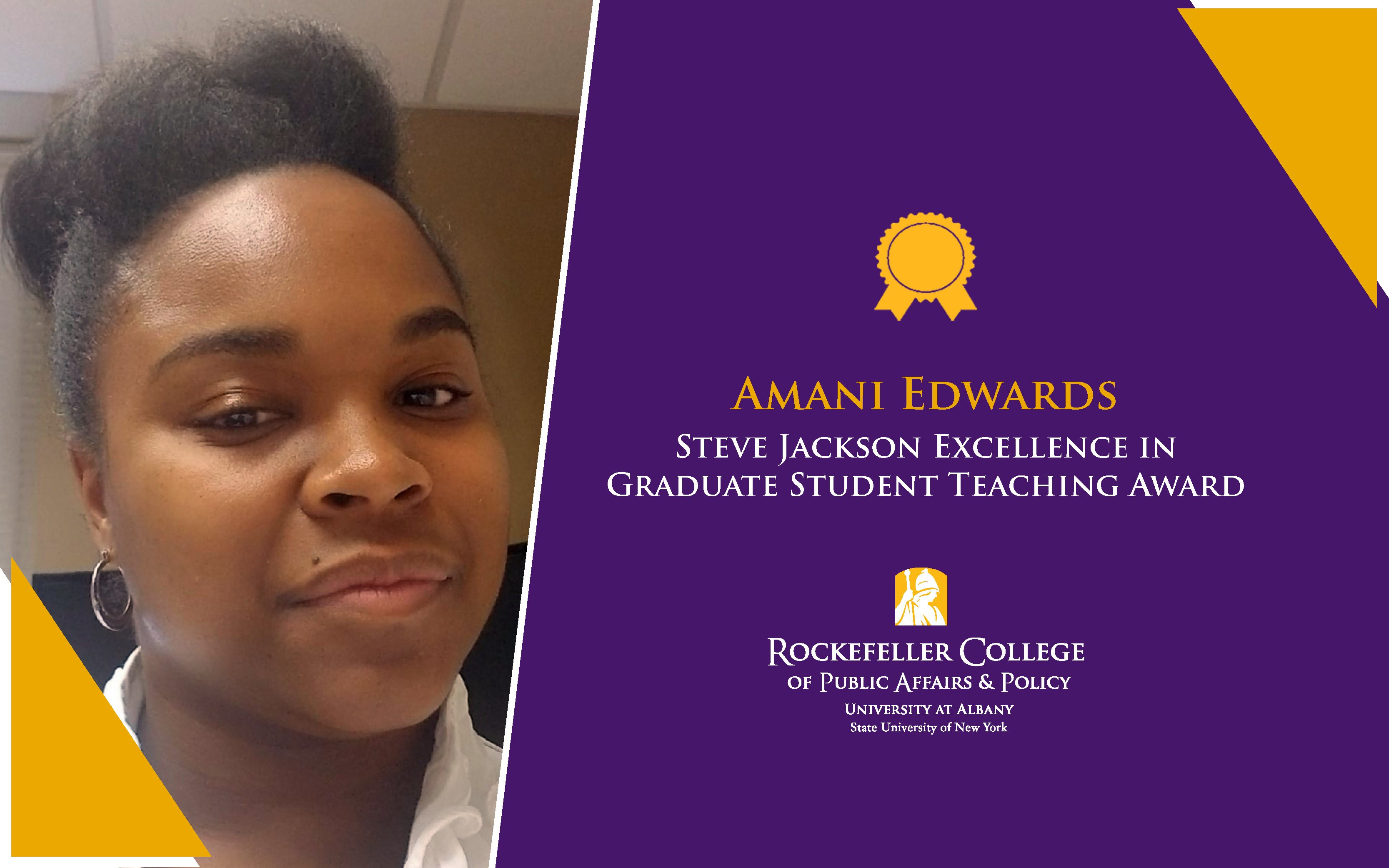 Steve Jackson Award: Amani Edwards | University at Albany