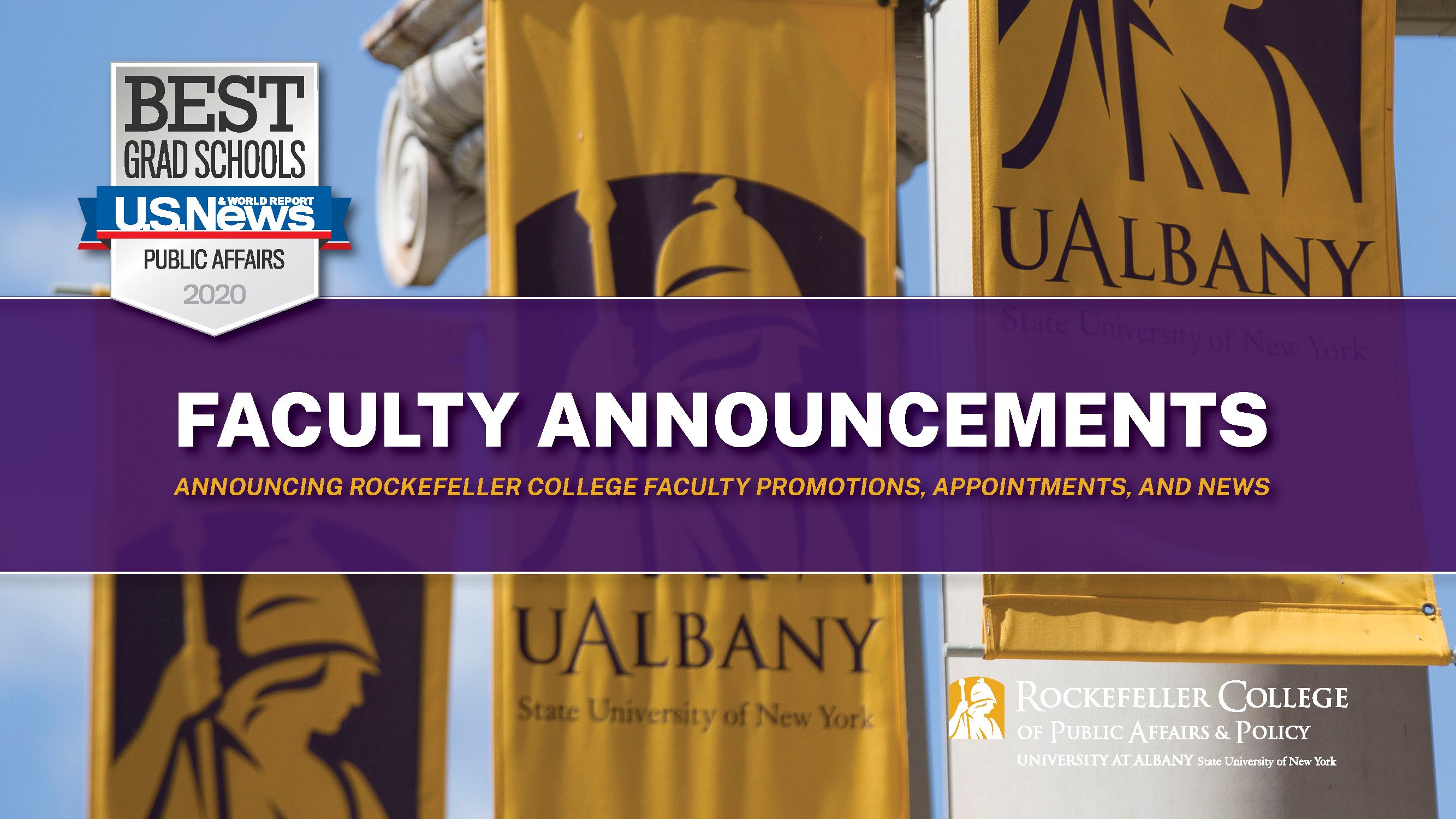 Faculty Promotions, Appointments, and News | University at Albany